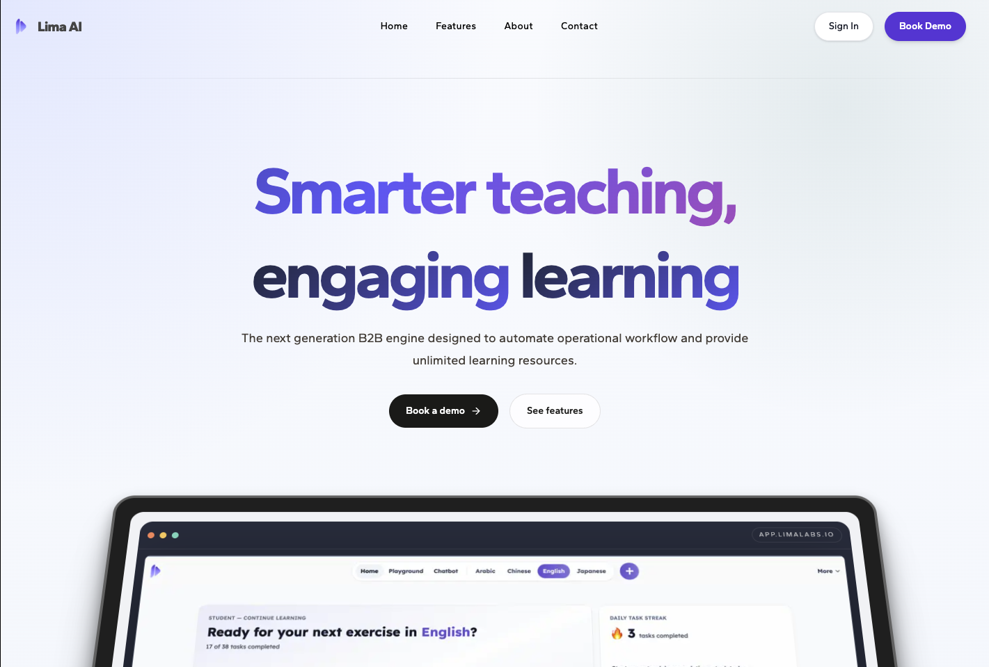 Lima | AI Language Learning Infrastructure for schools